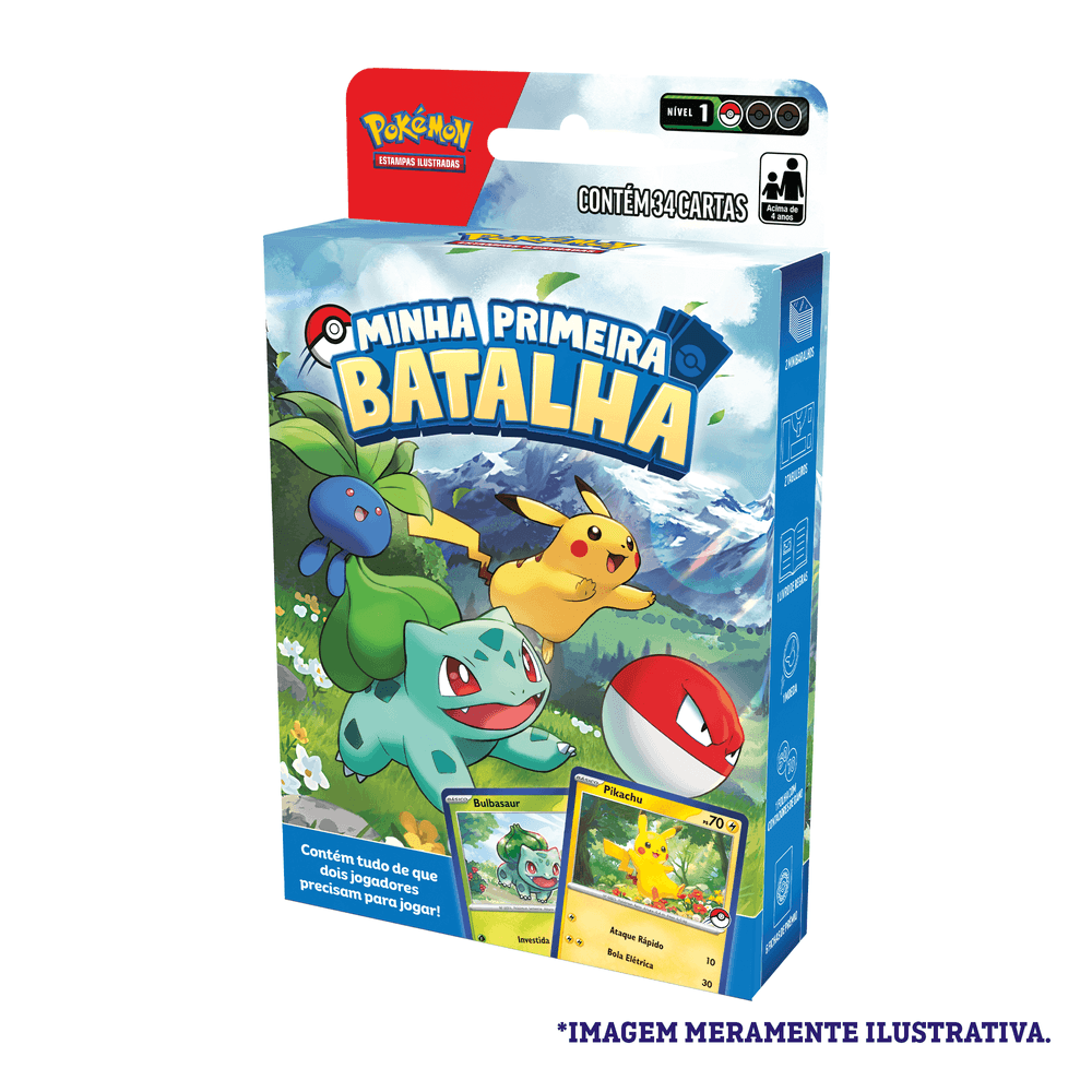 Deck Pokémon Minha Primeira Batalha Pikachu E Bulbassaur - Copag Loja Deck Pokémon Minha Primeira Batalha Pikachu E Bulbassaur - Copag Loja