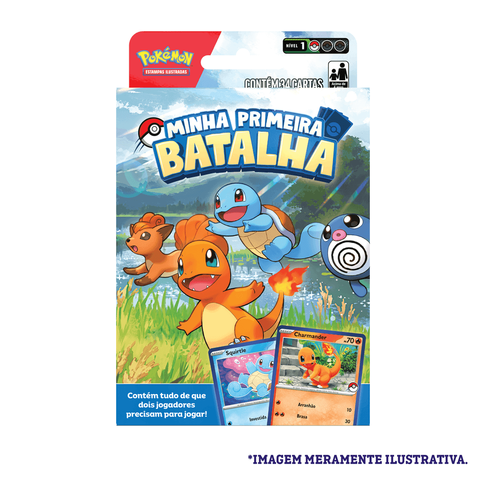 Deck Pokémon Minha Primeira Batalha Charmander E Squirtle - Copag Loja Deck Pokémon Minha Primeira Batalha Charmander E Squirtle - Copag Loja